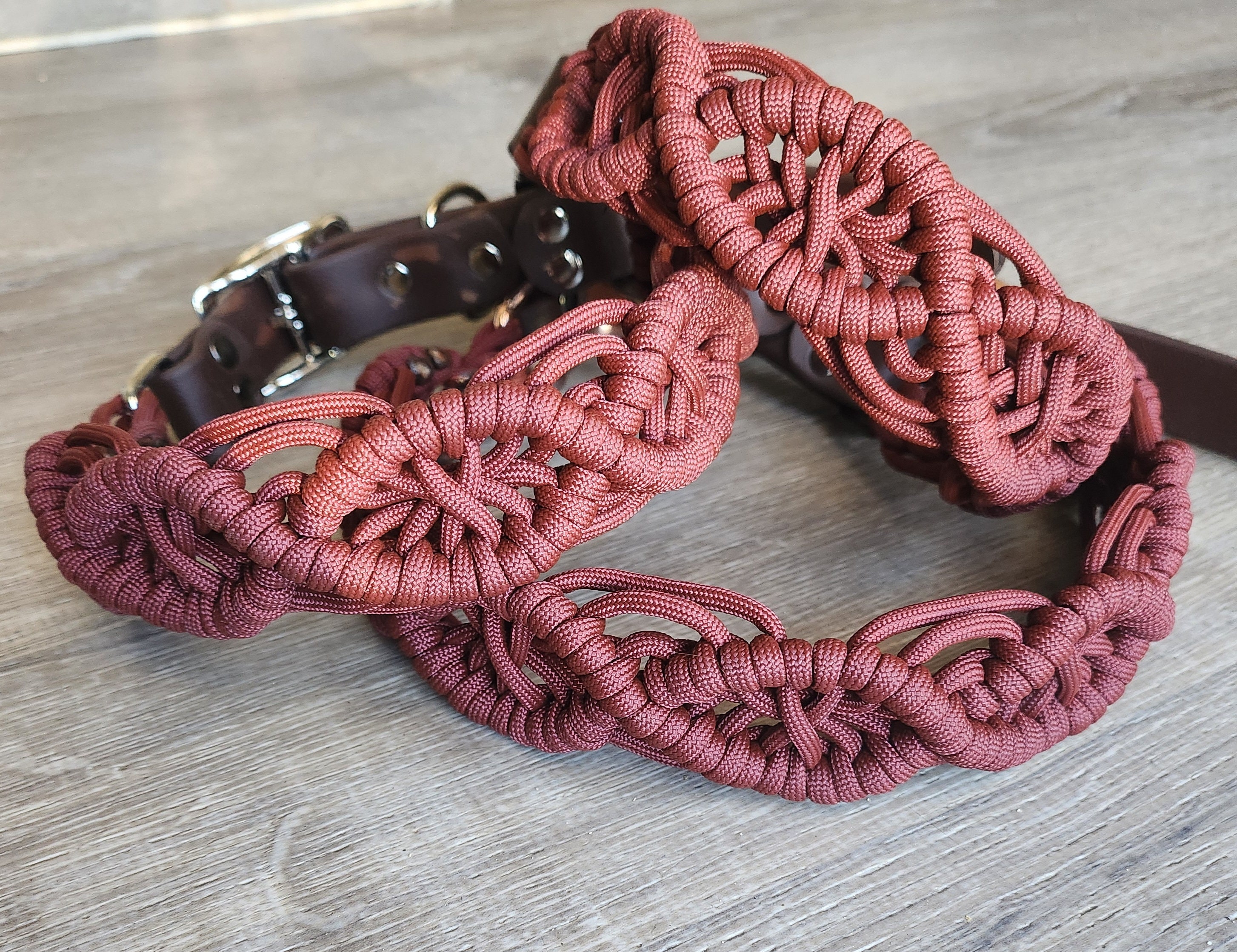 Macrame Paracord Dog Collar - Etsy