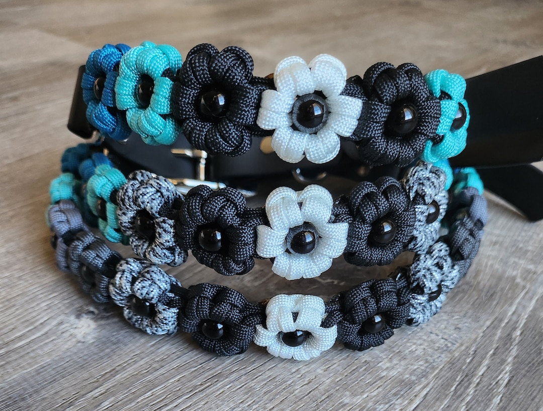 Flower Paracord Dog Collar - Etsy