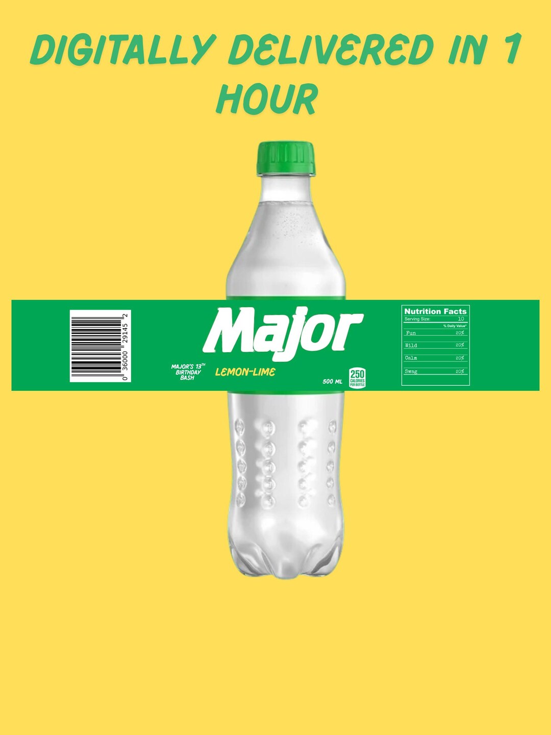 Custom Soda Bottle Labels – Personalized Drink Labels for Birthday ...