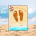 Summer Beach Footprint Art: Toes in the Sand Keepsake for Kids, DIY ...