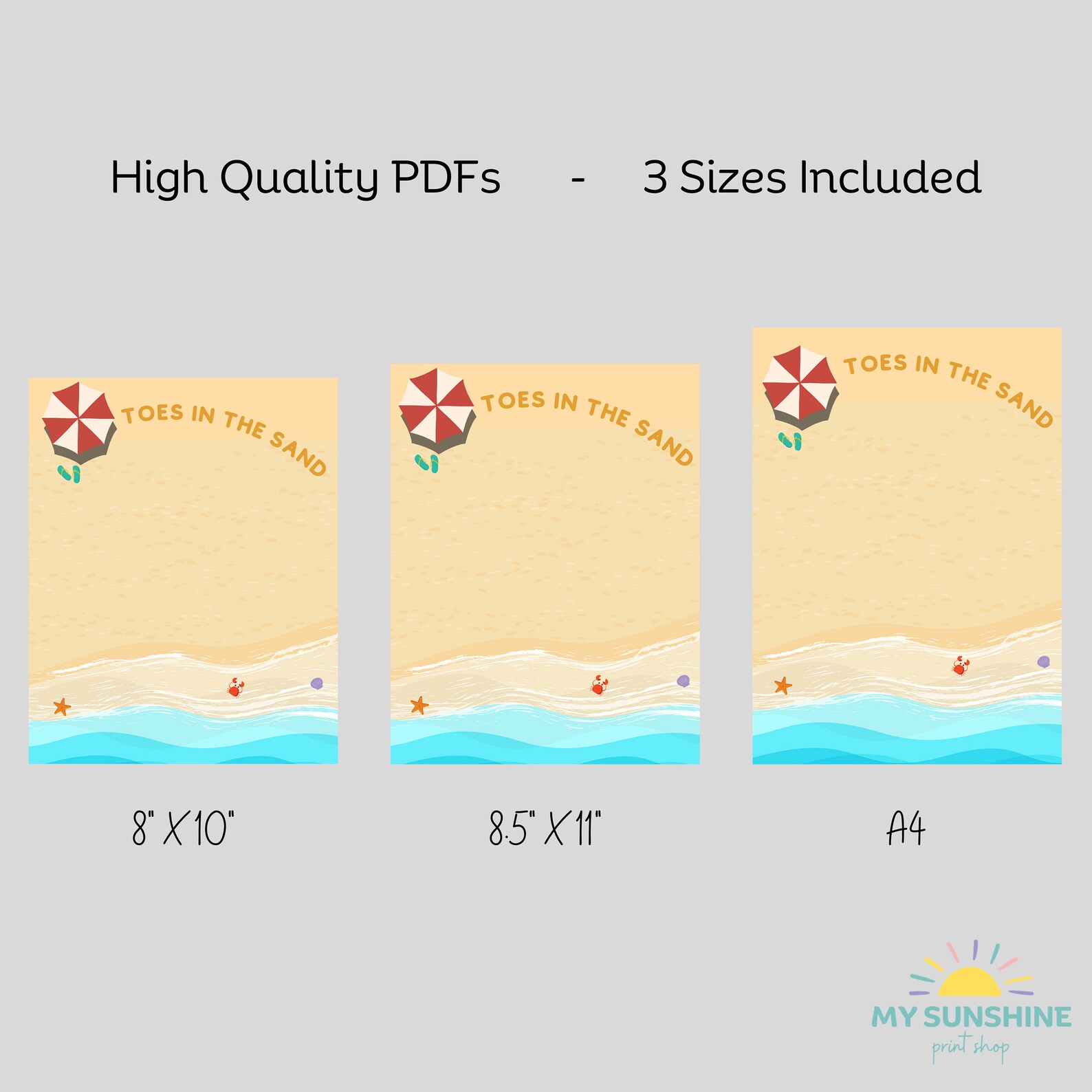 Summer Beach Footprint Art: Toes in the Sand Keepsake for Kids, DIY ...