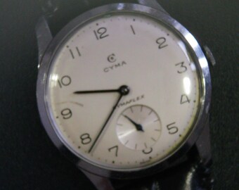 Very Rare Vintage, Cyma, Quick Set Calendar, Two Tone, Gold & Stainless-steel, Quartz Swiss Made ...