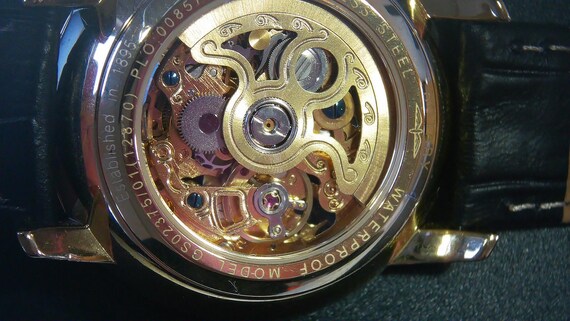 Rotary Skeleton automatic calendar watch - Gem
