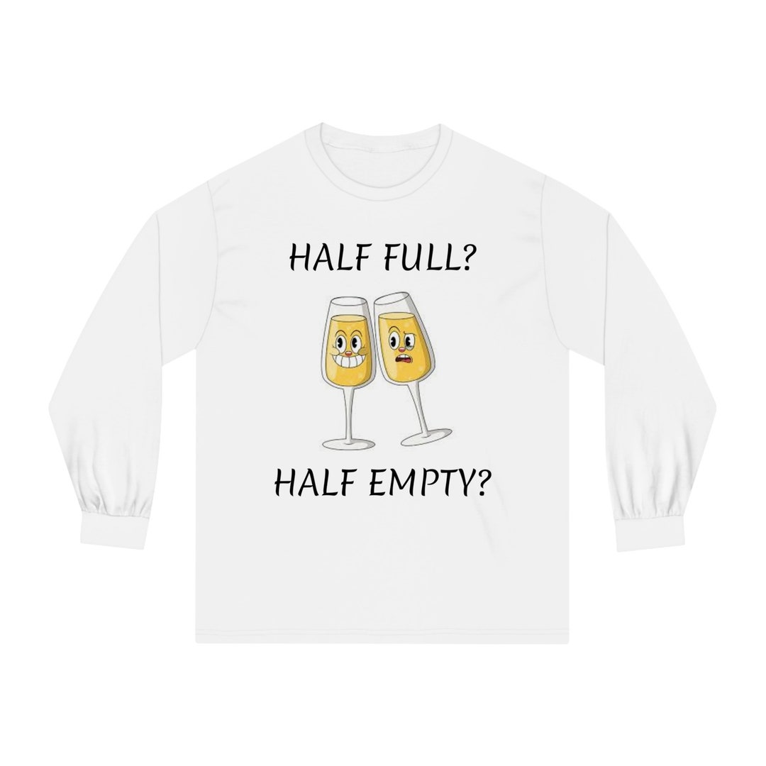 Champagne Glass Half Full Half Empty Celebrate Etsy