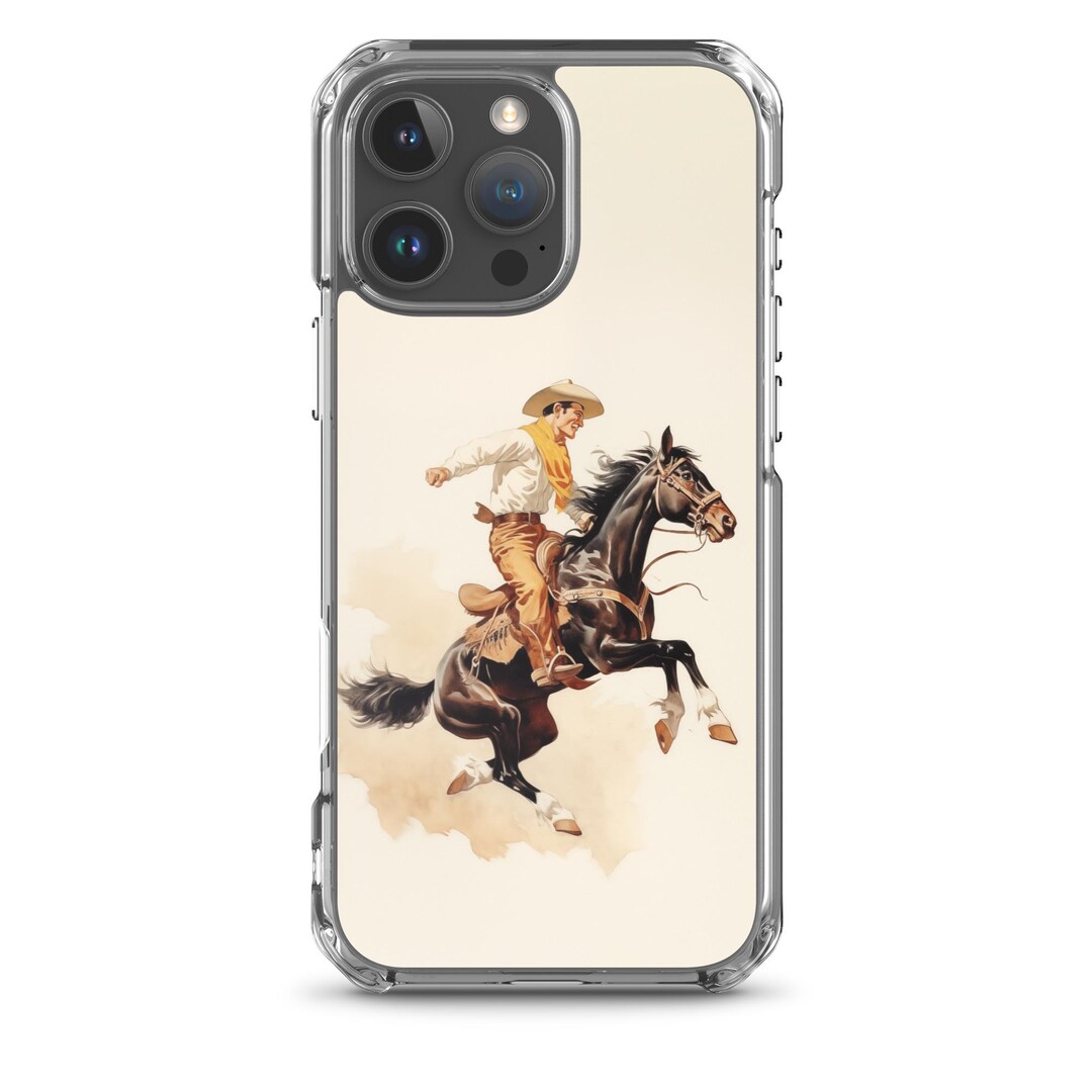 Retro Western Cowboy, Rodeo, Western iPhone Case for iPhone 14 iPhone ...
