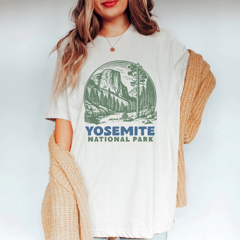 Yosemite Tshirt,yosemite Shirt ,national Park Shirt,mountain Hiking ...