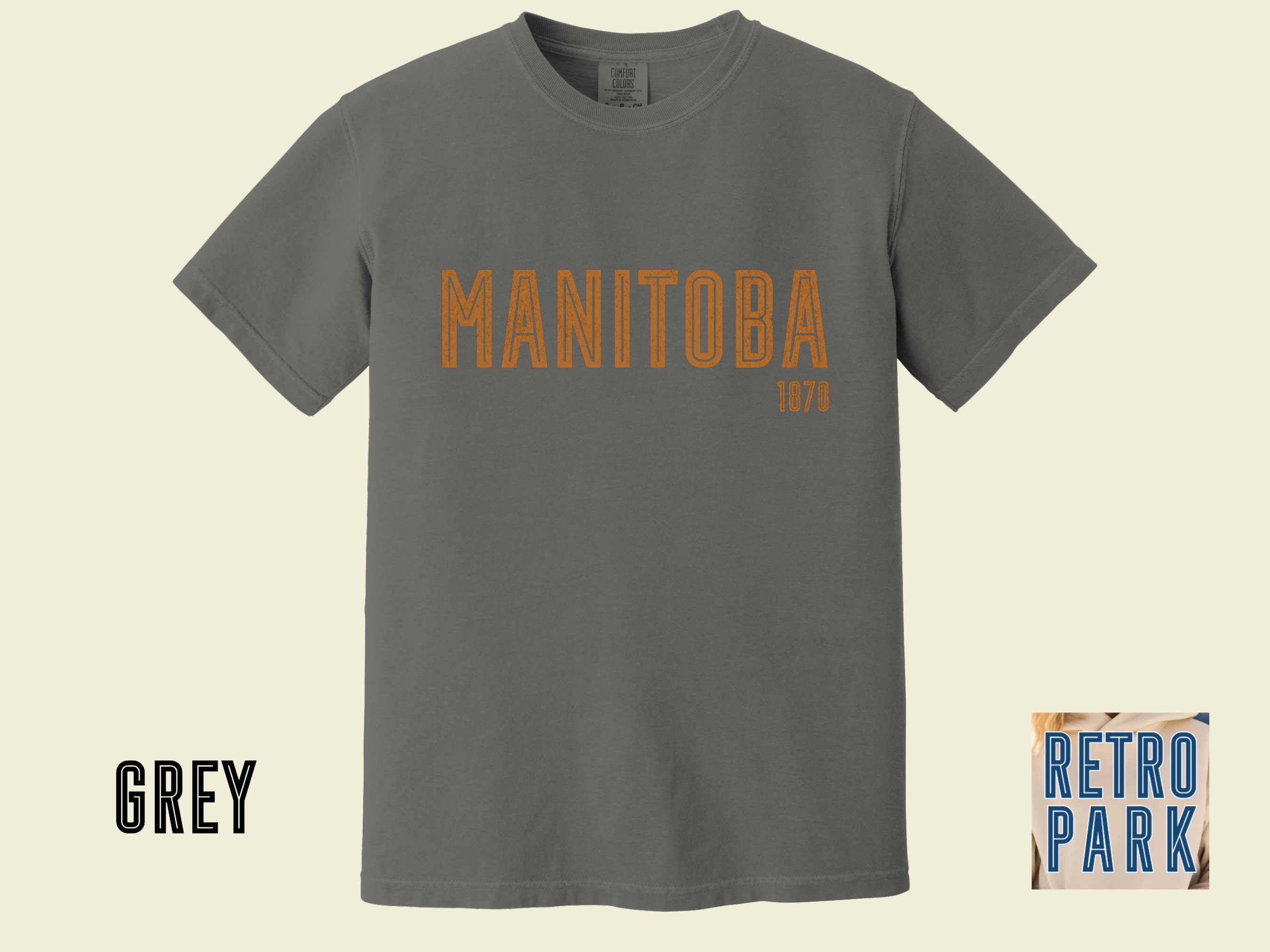 Manitoba 1870 Comfort Colors T-shirt, Vintage Inspired Manitoba T-shirt ...