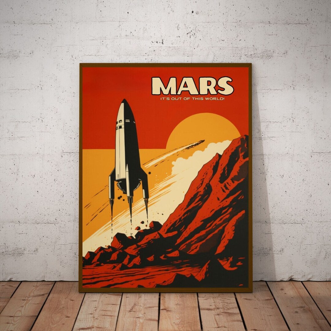 Mars it's Out of This World Printable Poster - Etsy