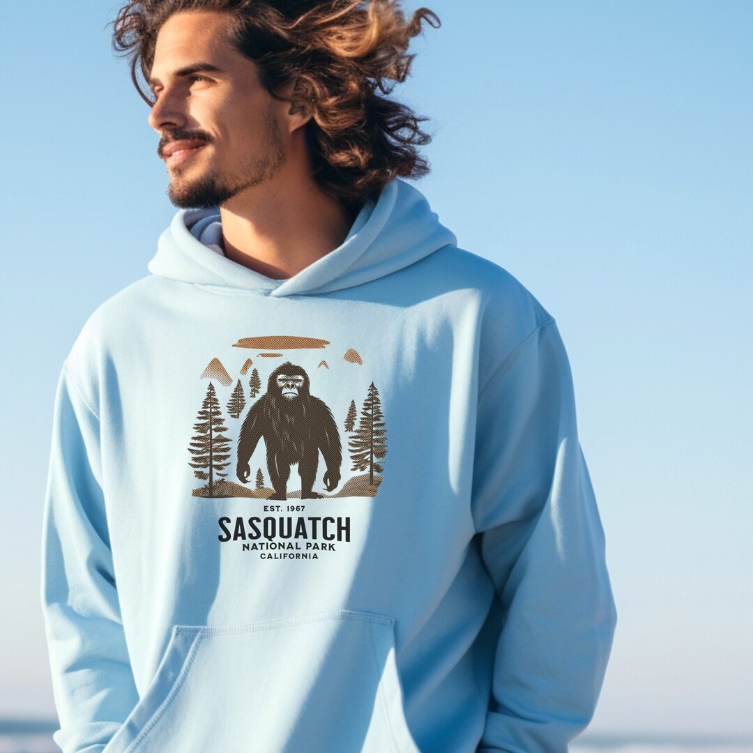 Bigfoot Hoodie,sasquatch National Park Hoodie, Bigfoot Sweatshirt ...