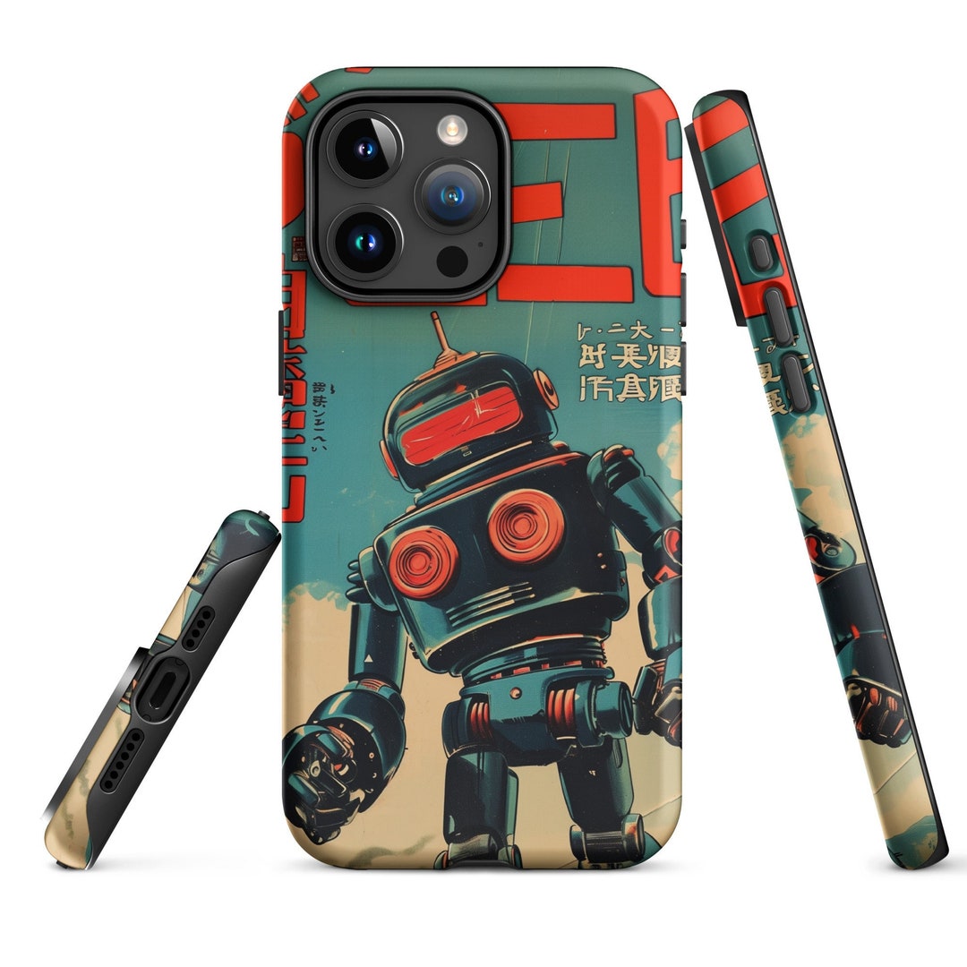 Japanese Robot iPhone Case, Retro Robot iPhone Case, Japanese iPhone ...