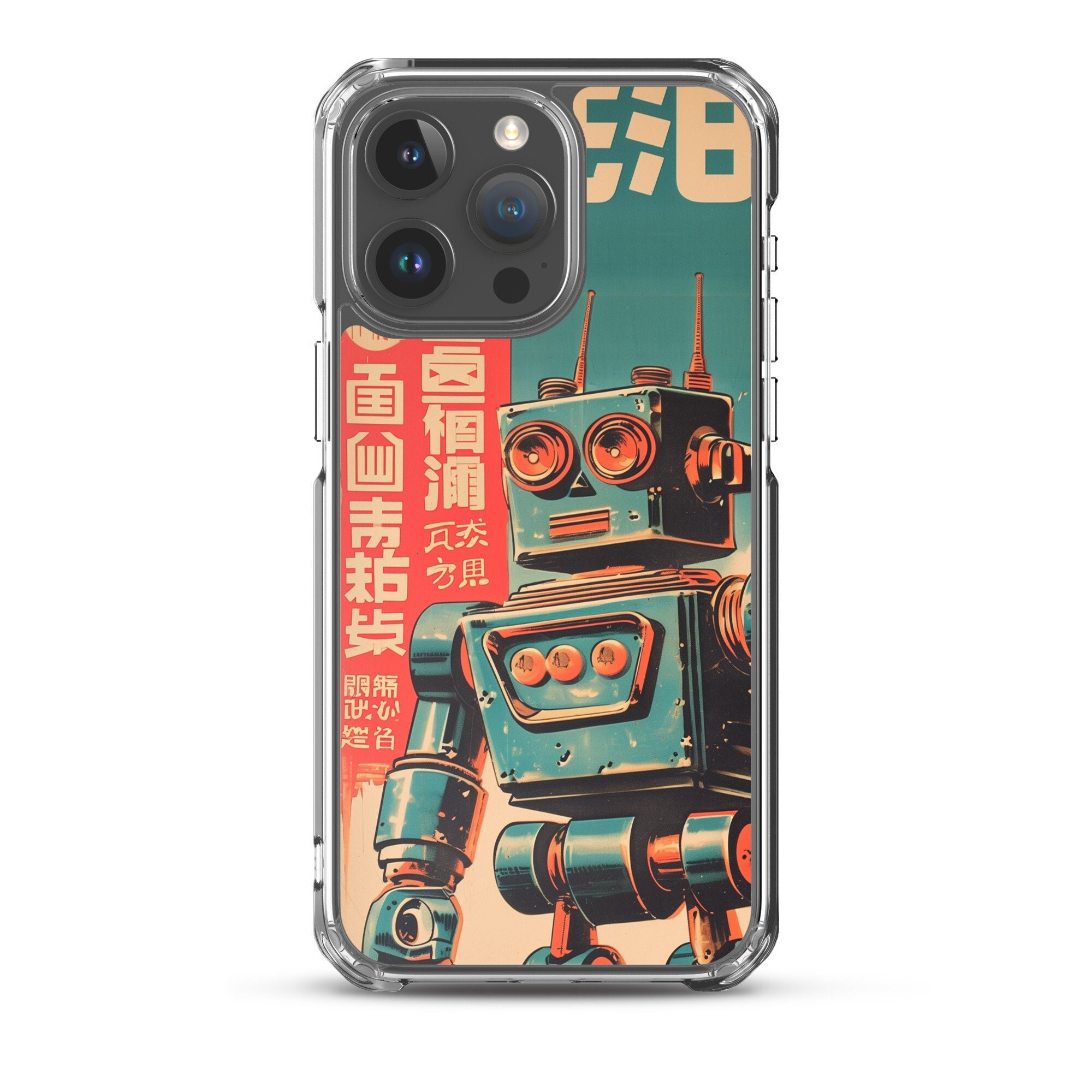 Retro Robot iPhone Case, Robot Phone Case, Japanese Phone Case, Atomic ...