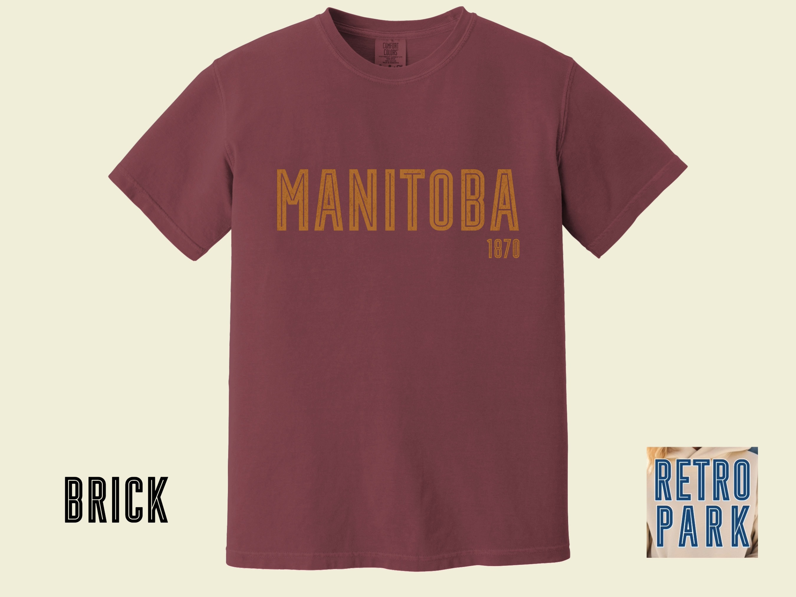 Manitoba 1870 Comfort Colors T-shirt, Vintage Inspired Manitoba T-shirt ...