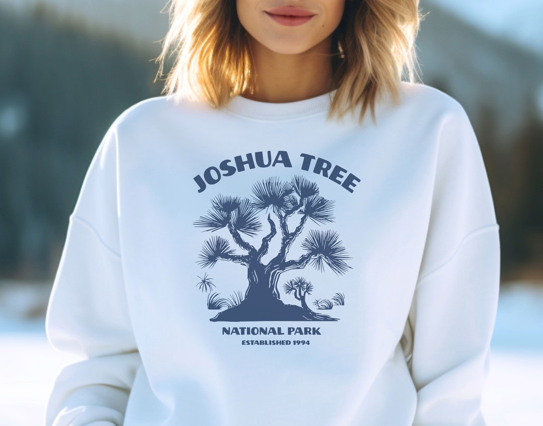 Joshua Tree Sweatshirt, White, Joshua Tree National Park Sweatshirt ...