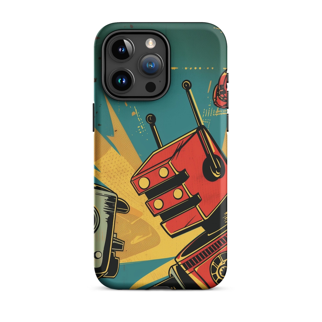 Retro Robot iPhone Case, Anime Iphoe Case, Japanese iPhone Casetough ...