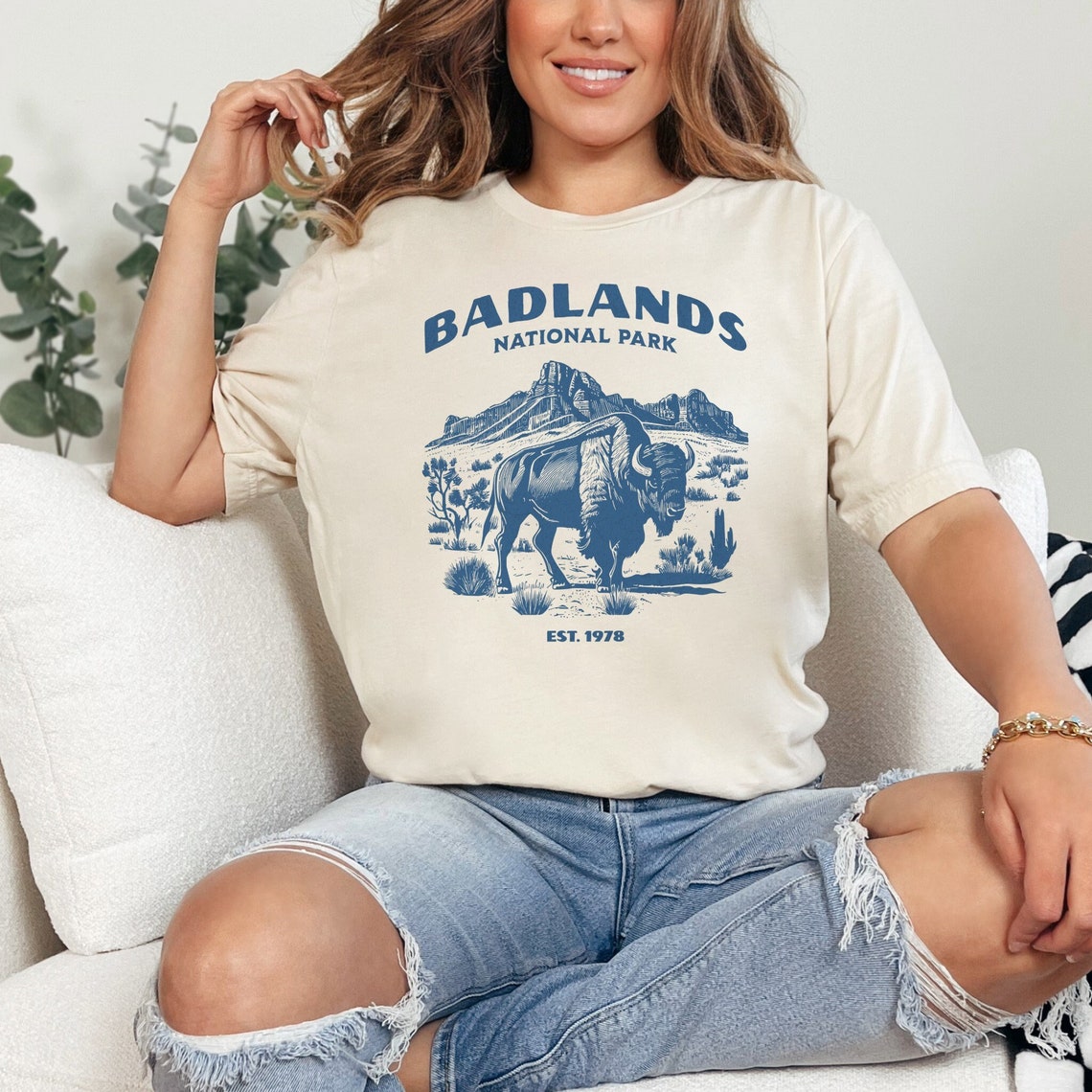 Badlands Tshirt,badlands National Park Shirt, Buffalo Tshirt, Unisex Bella and Canvas Tshirt ...