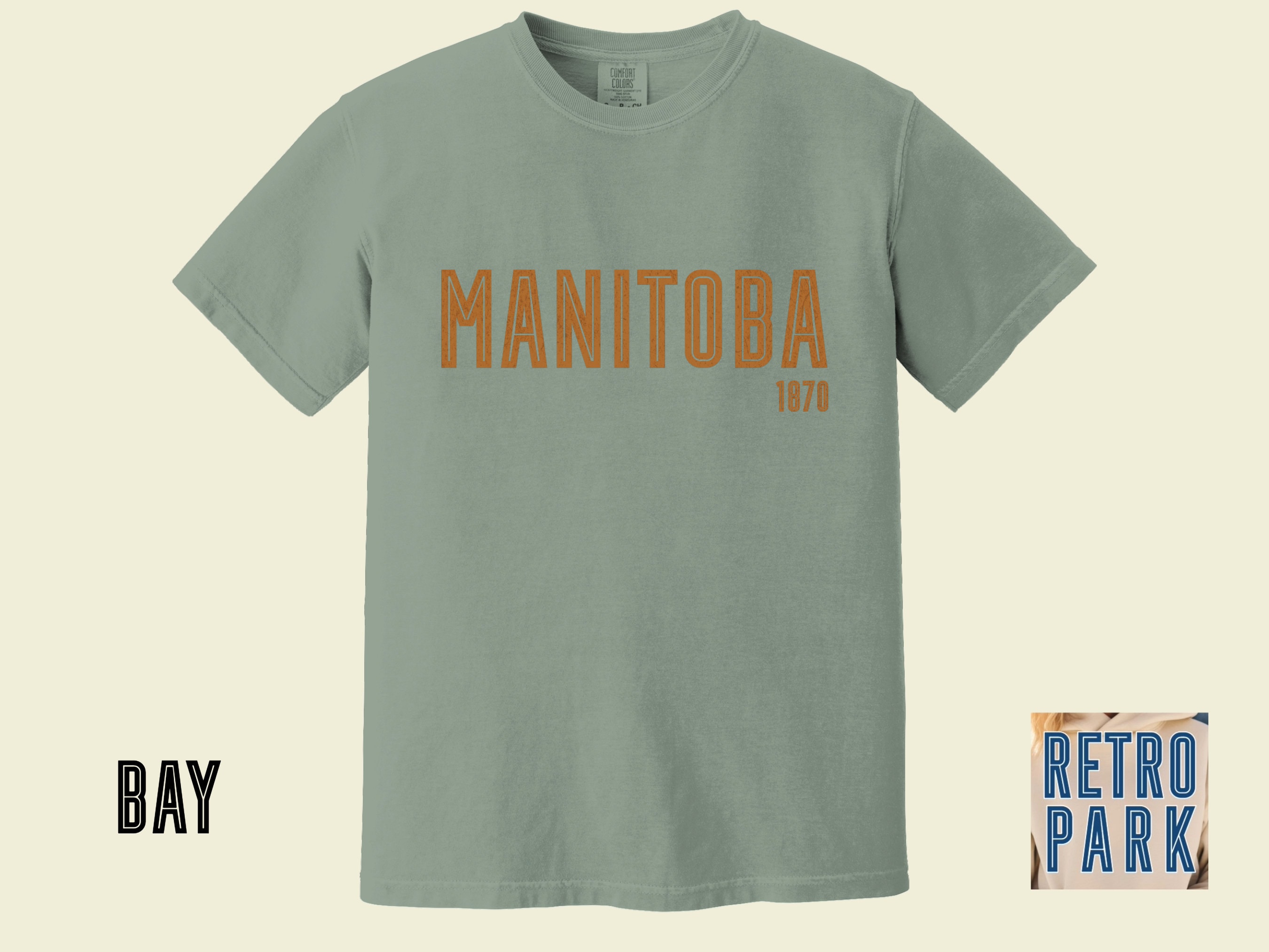 Manitoba 1870 Comfort Colors T-shirt, Vintage Inspired Manitoba T-shirt ...