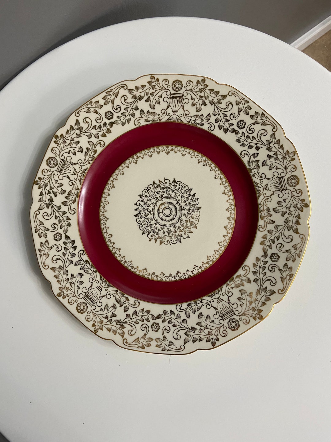 VTG F&B baronet Made in Bohemia Czechoslovakia Plate With Gold and ...