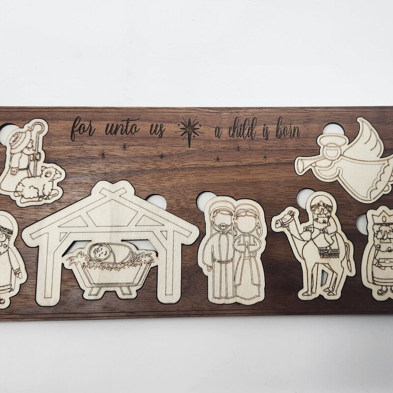 Nativity Puzzle - Etsy