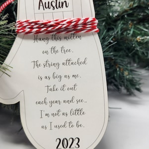 Personalized Child Height Keepsake Ornament: Christmas Tradition - Etsy