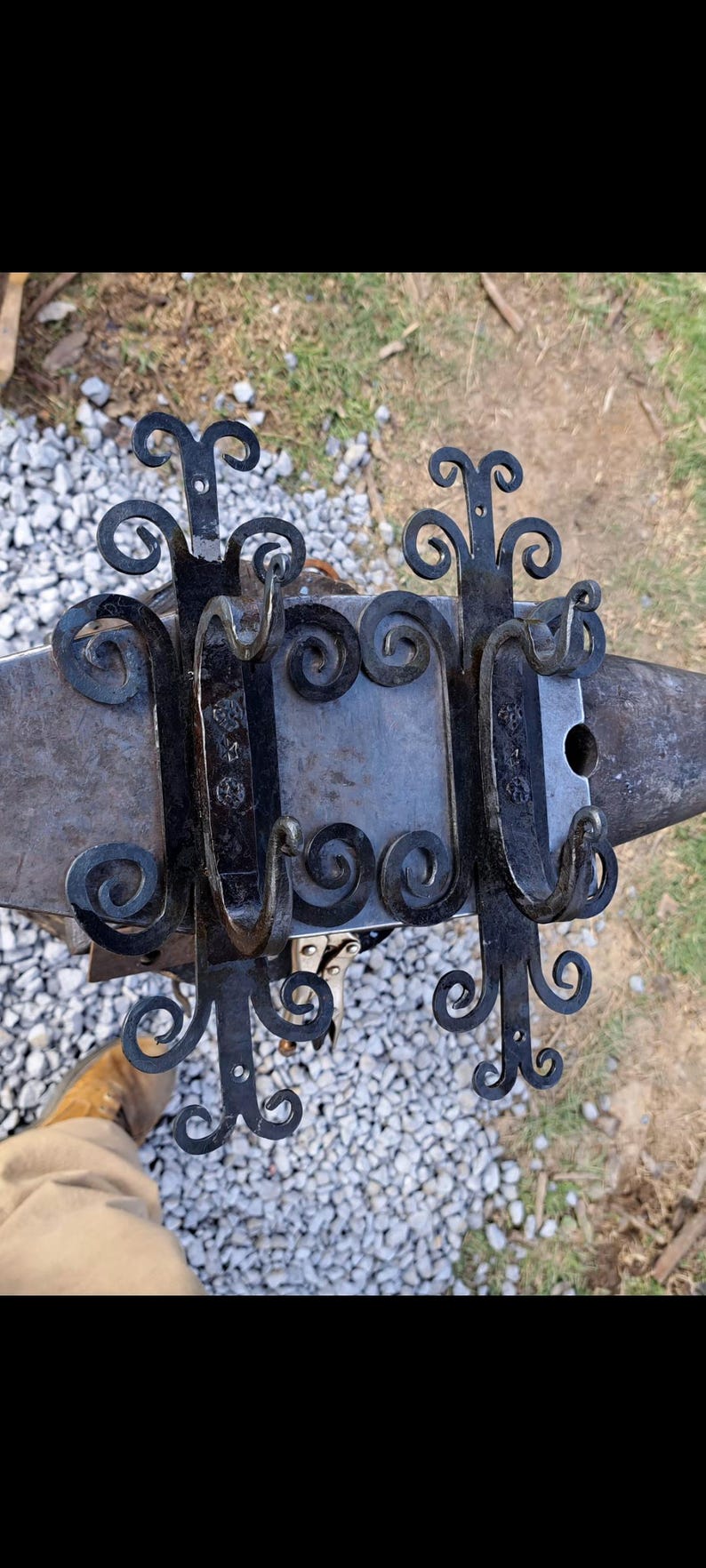New Mexico Style Scroll Hook Wall Decor Handmade Blacksmith - Etsy
