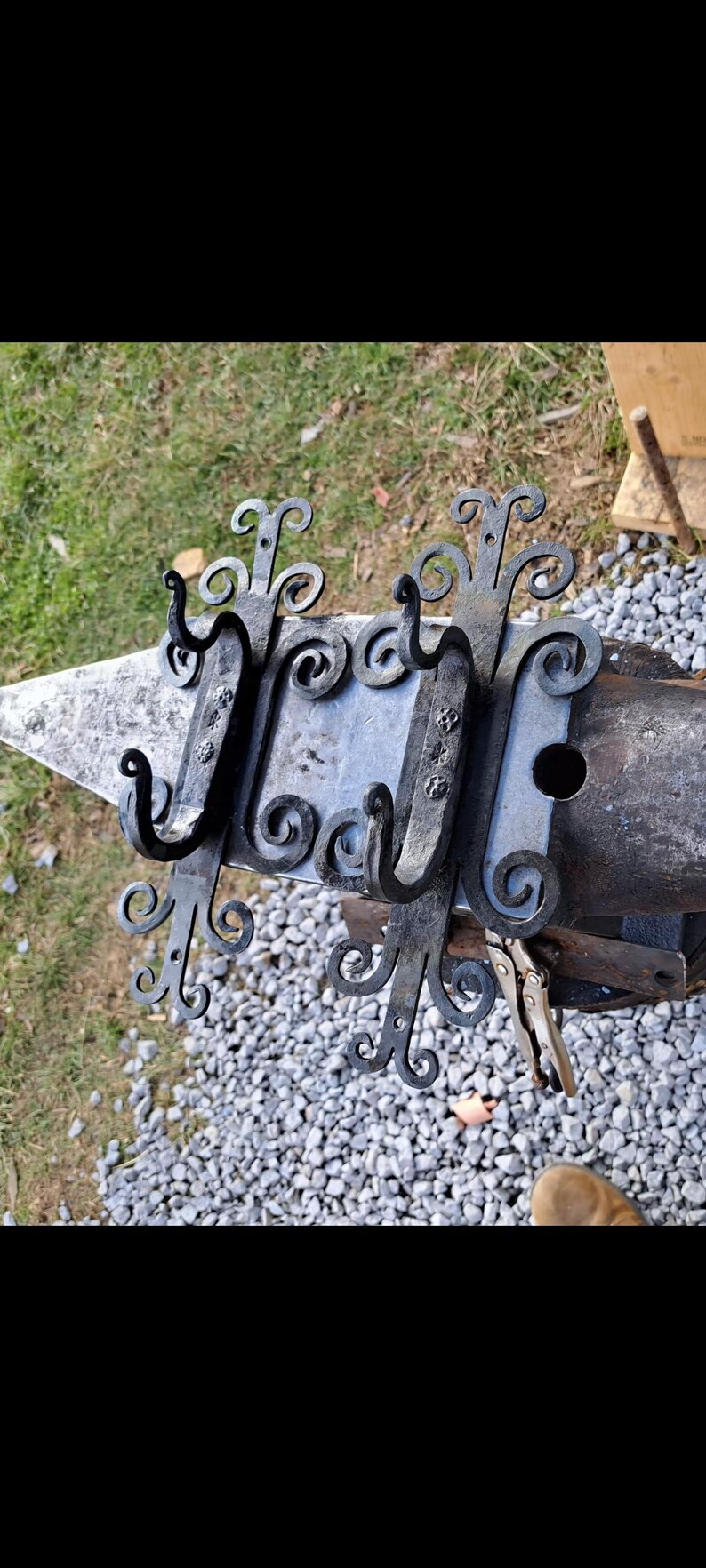 New Mexico Style Scroll Hook Wall Decor Handmade Blacksmith - Etsy