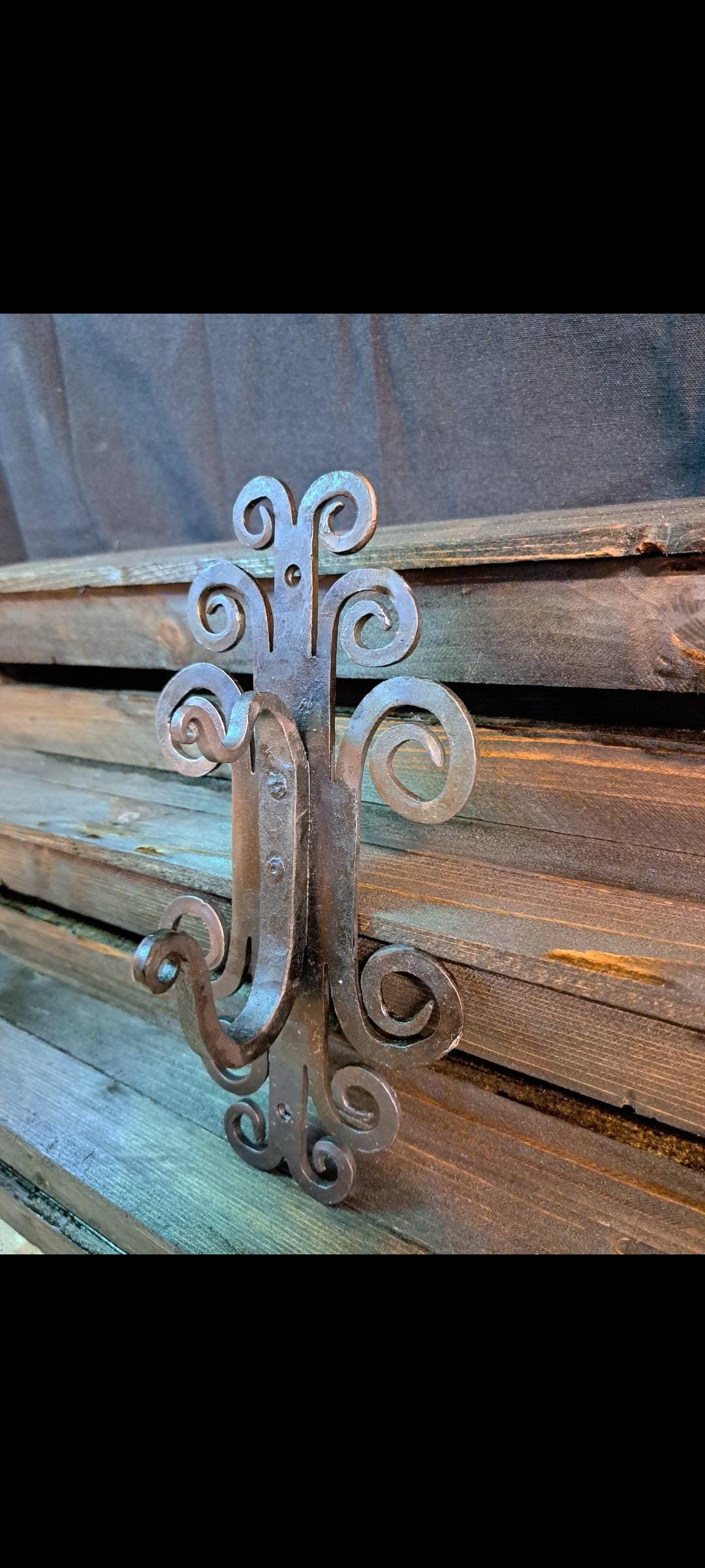 New Mexico Style Scroll Hook Wall Decor Handmade Blacksmith - Etsy