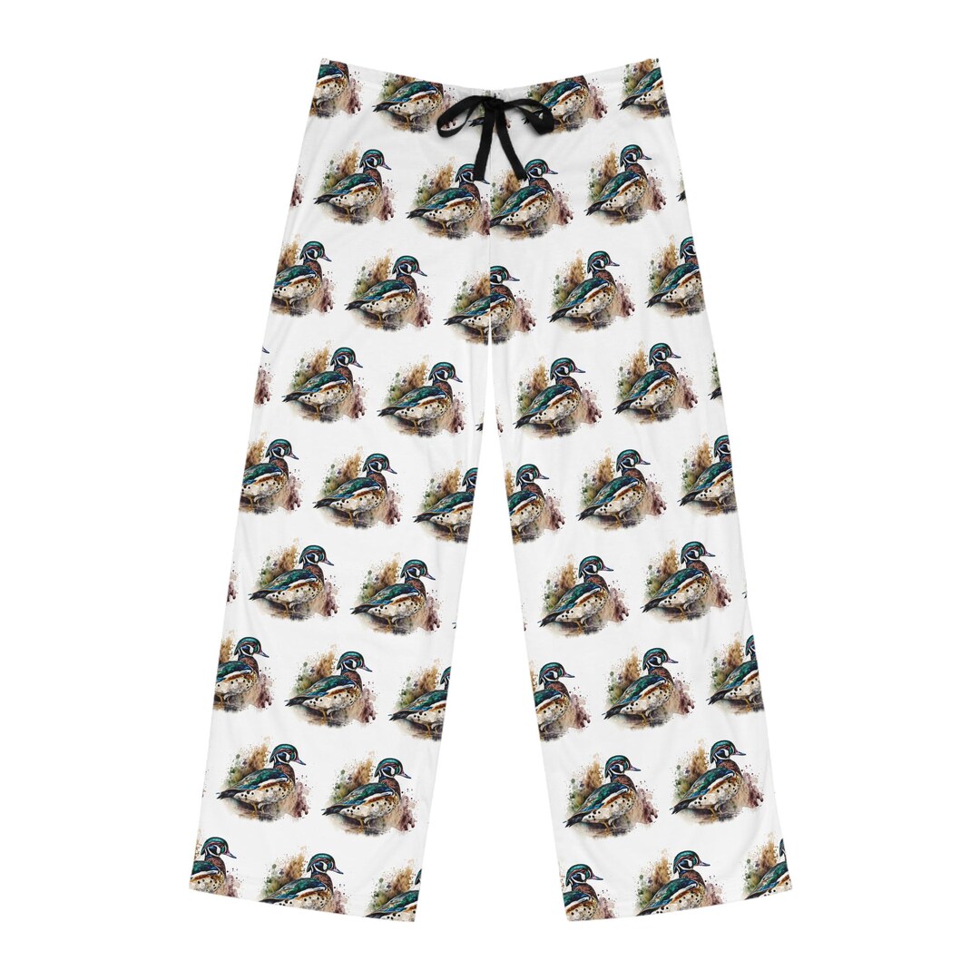 Cozy Duck Print Pajama Pants for Men, Relaxing Loungewear, Unique ...