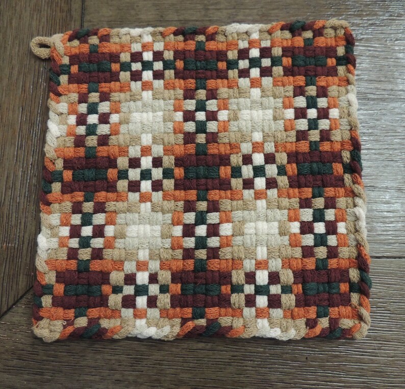 8x8 Potholder, Hot Pad, Trivet, Kitchen Ware, Cotton Potholder ...