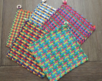 NEW: 8x8 Potholder, Hot Pad, Trivet, Kitchen Ware, Cotton Potholder ...