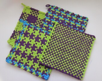 8x8 Potholder, Hot Pad, Trivet, Kitchen Ware, Cotton Potholder ...