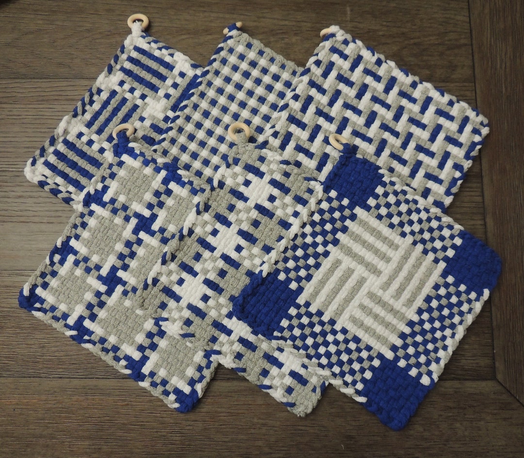 8x8 Potholder, Hot Pad, Trivet, Kitchen Ware, Cotton Potholder ...