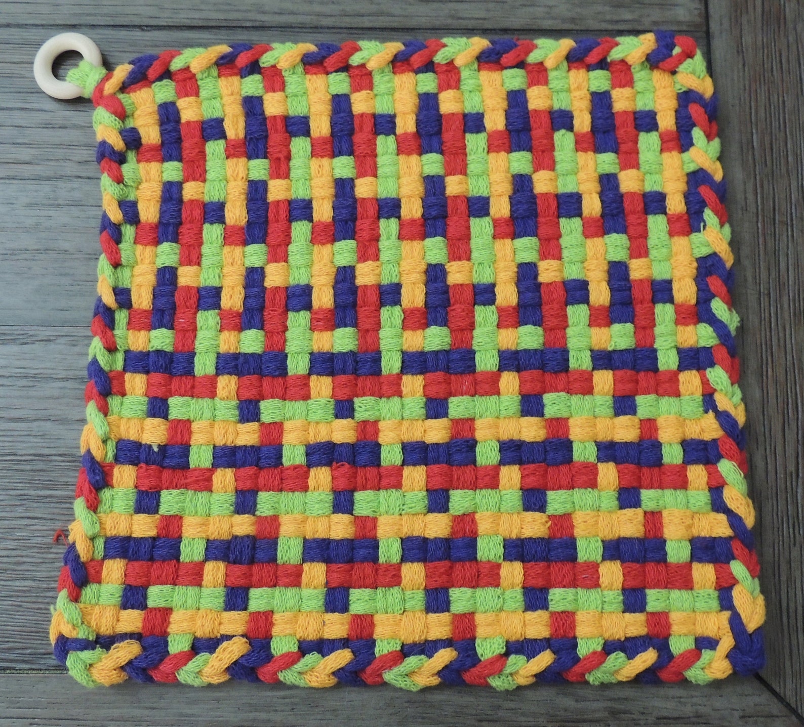 8x8 Potholder, Hot Pad, Trivet, Kitchen Ware, Cotton Potholder ...