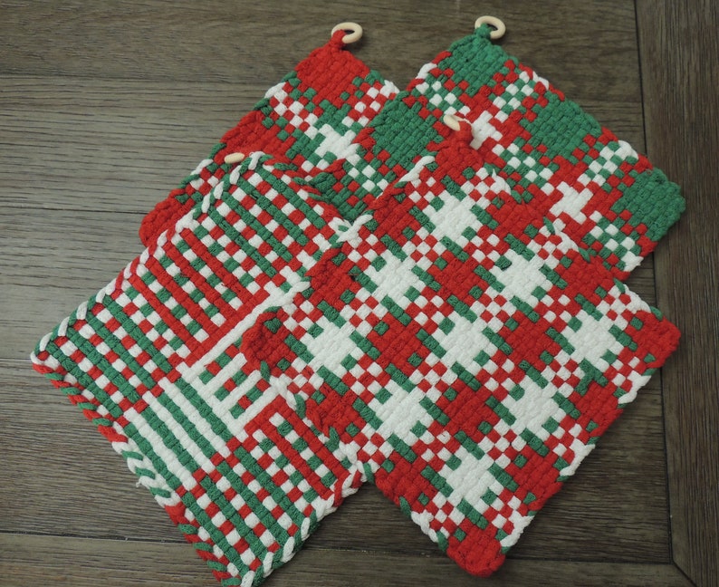 8x8 Potholder, Hot Pad, Trivet, Kitchen Ware, Cotton Potholder ...