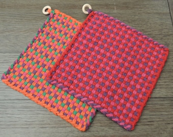 NEW: 8x8 Potholder, Hot Pad, Trivet, Kitchen Ware, Cotton Potholder ...
