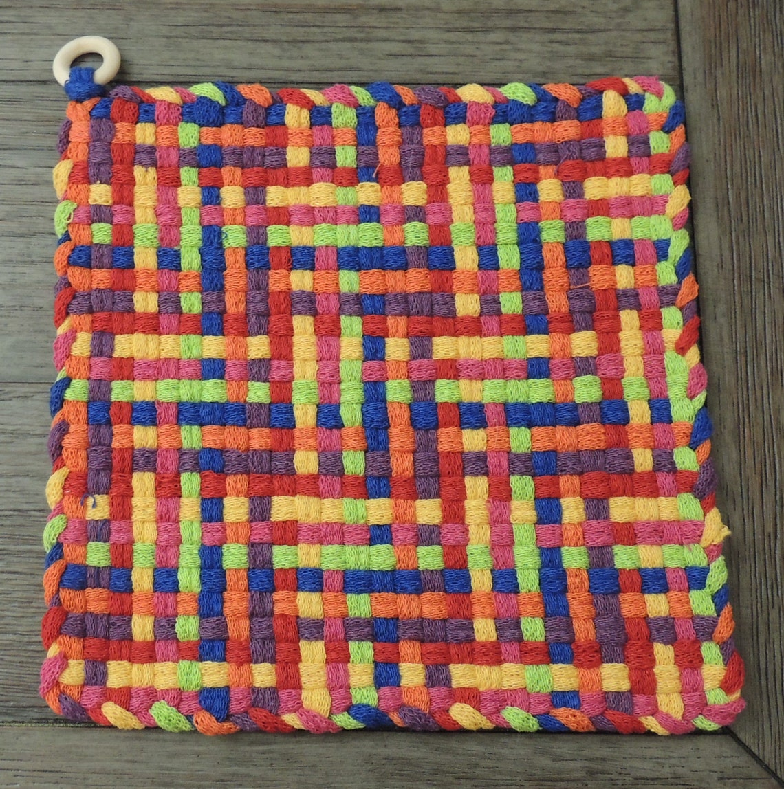 8x8 Potholder, Hot Pad, Trivet, Kitchen Ware, Cotton Potholder ...