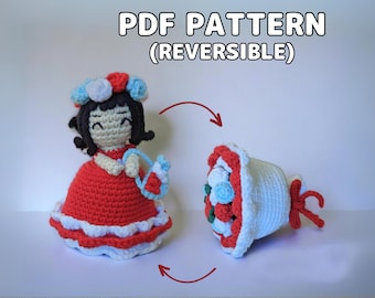 Reversible Sunflower Fairy Pattern, Amigurumi Pattern, Tutorial PDF ...