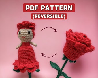 Reversible Sunflower Fairy Pattern, Amigurumi Pattern, Tutorial PDF ...