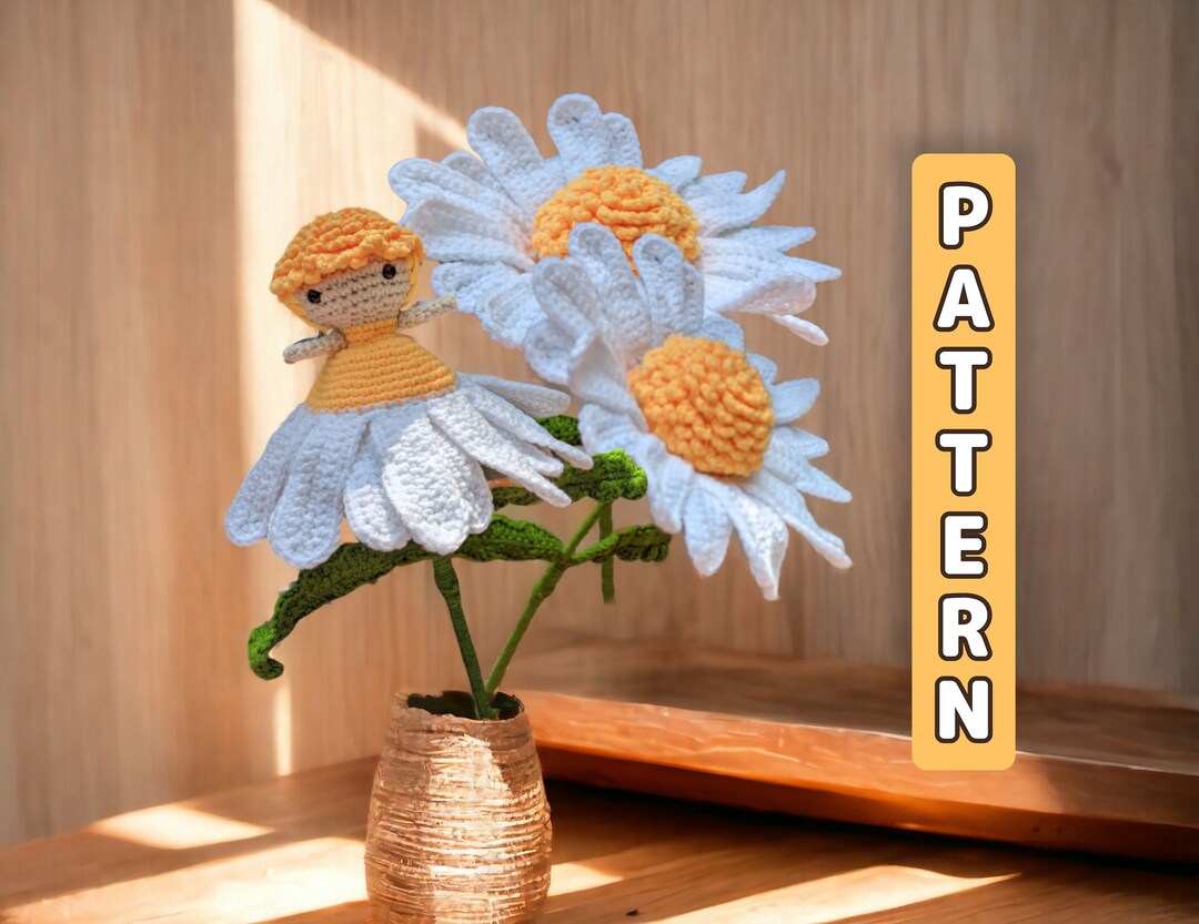 Reversible Amigurumi Pattern, Crochet Flower Pattern, Daisy Fairy ...