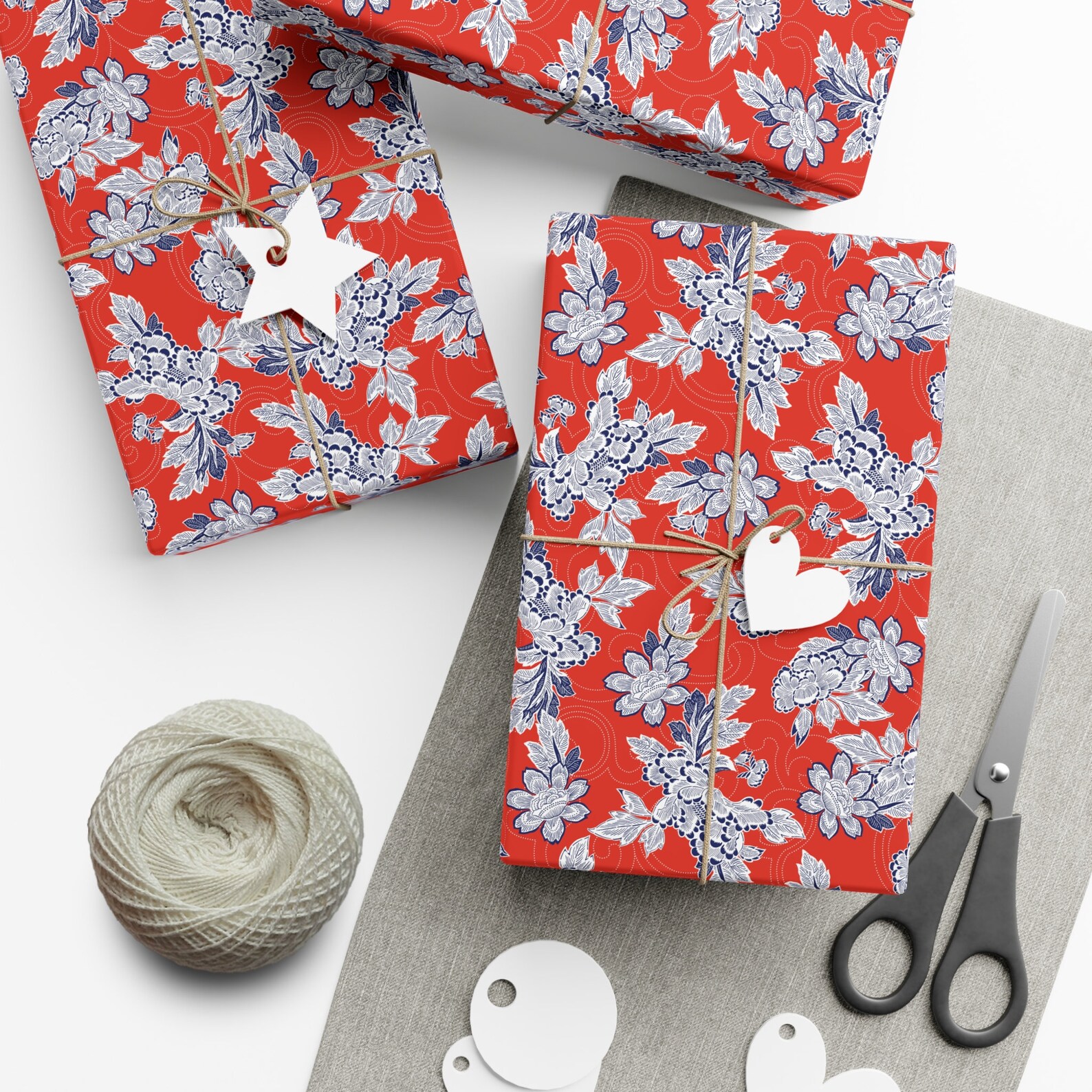 Japanese Art Print, Wrapping Paper, Japanese Floral, Wrapping Paper ...