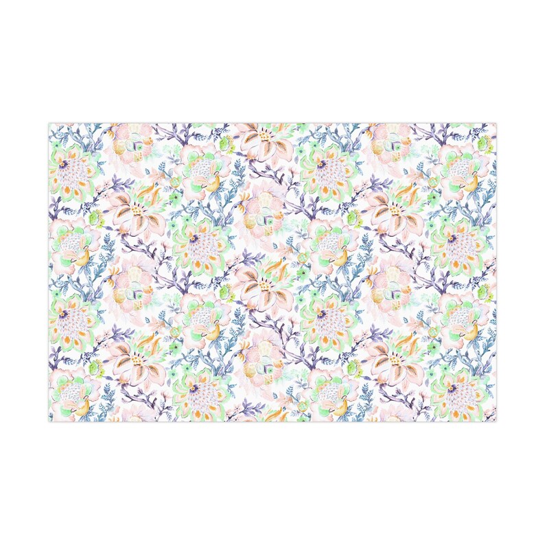 Lotus Flowers, Floral Wrapping Paper Sheets, Luxury, Romantic ...