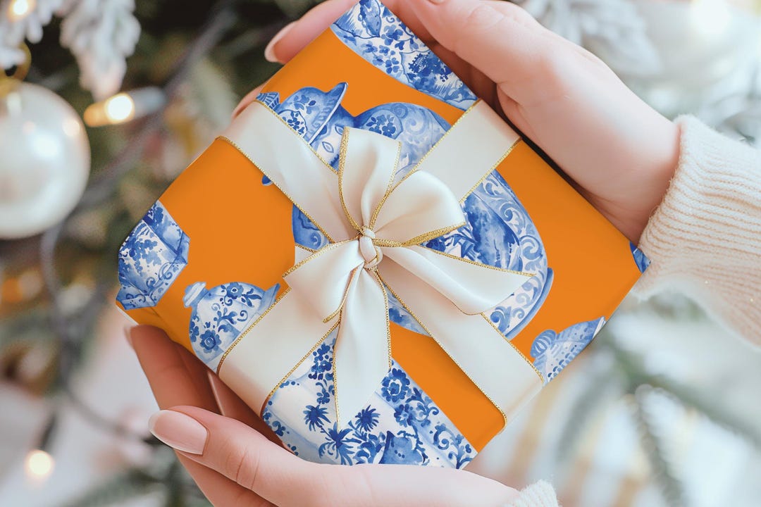 Preppy Wrapping Paper, Ginger Jars, Palm Beach Style, Wrapping Paper ...