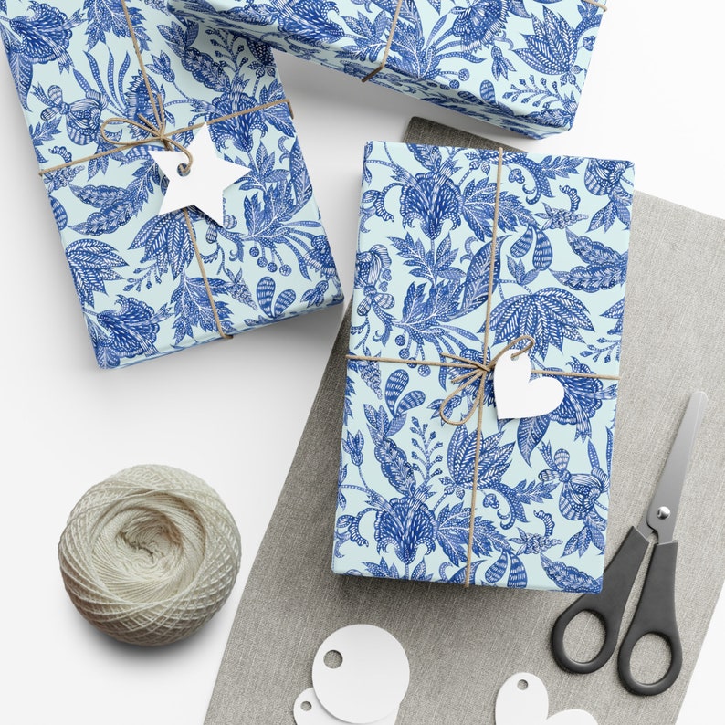 Batik Wrapping Paper, Preppy Wrapping Paper, Palm Beach Style, Batik ...