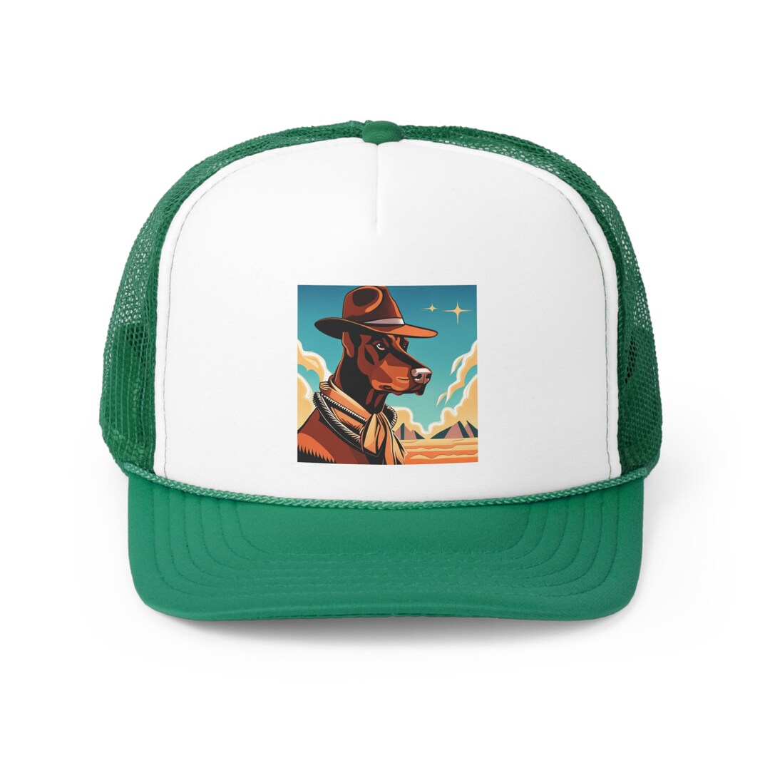 Doberman Cowboy Trucker Hat - Etsy