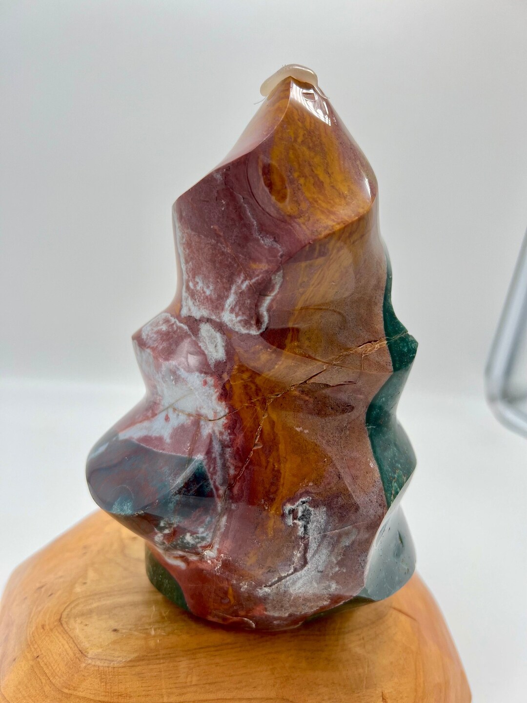 High Grade Multi-color Ocean Jasper Crystal Flame - Etsy