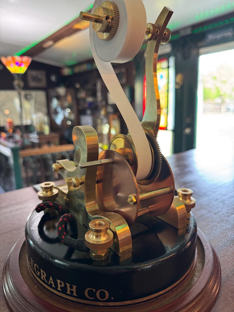 1890 Edison Stock Ticker Artist Rendition, Full Size, Handmade. - Etsy