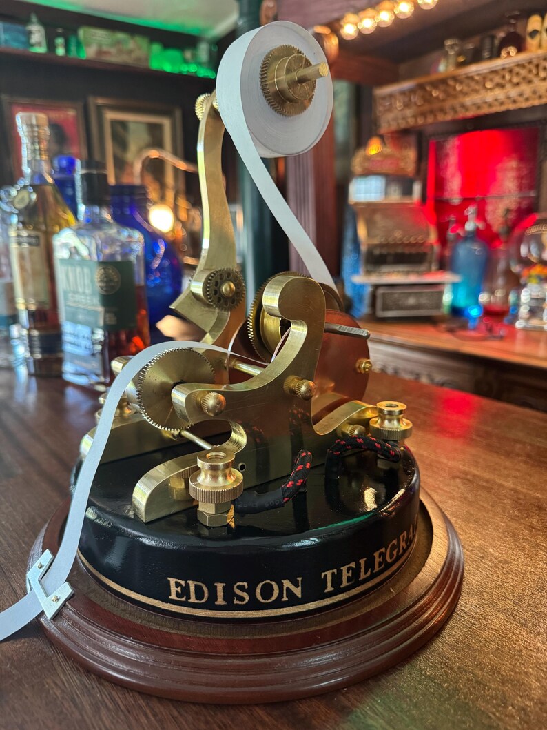 1890 Edison Stock Ticker Artist Rendition, Full Size, Handmade. - Etsy