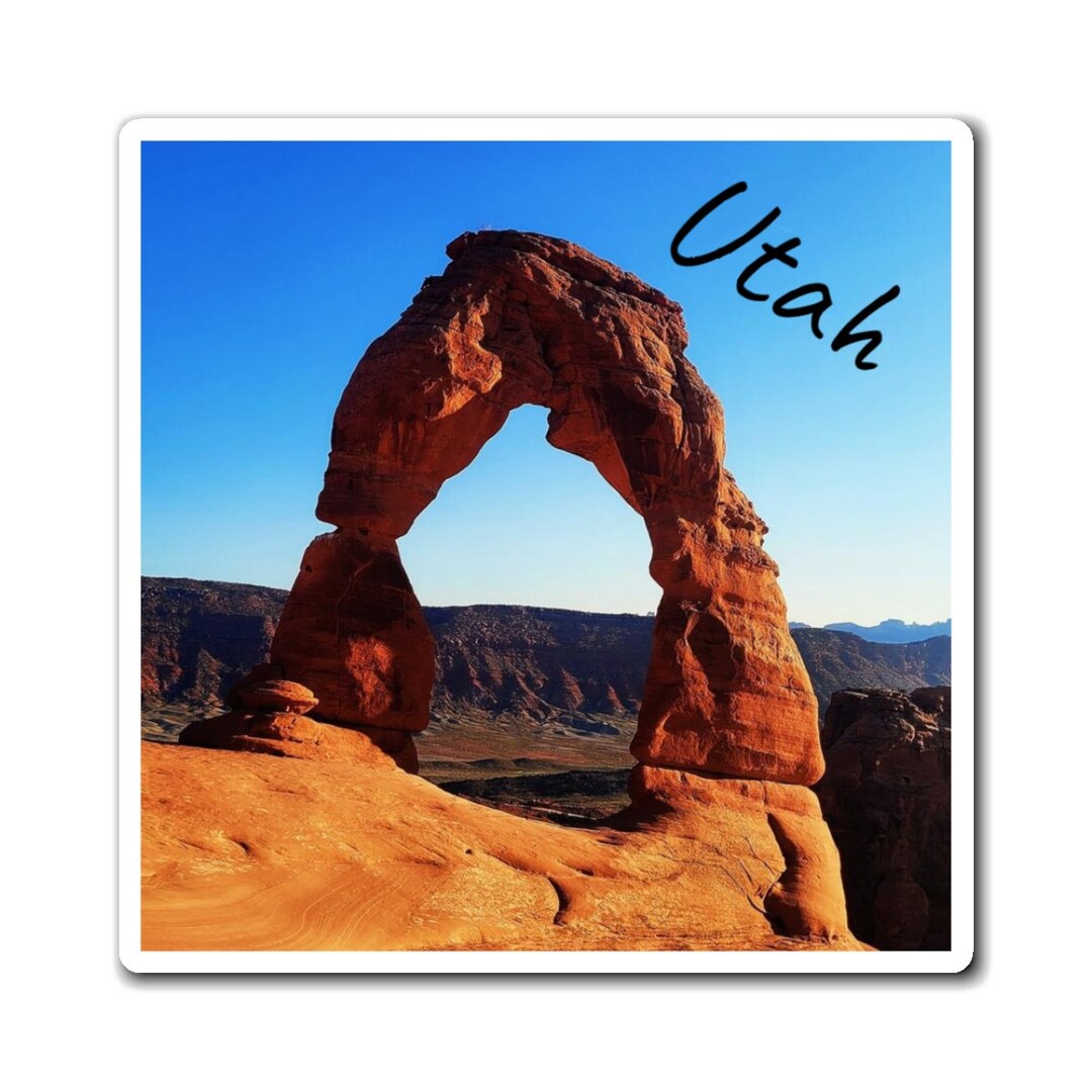 Utah Fridge Magnet. Arches National Park Travel Gift. Southwest Decor ...