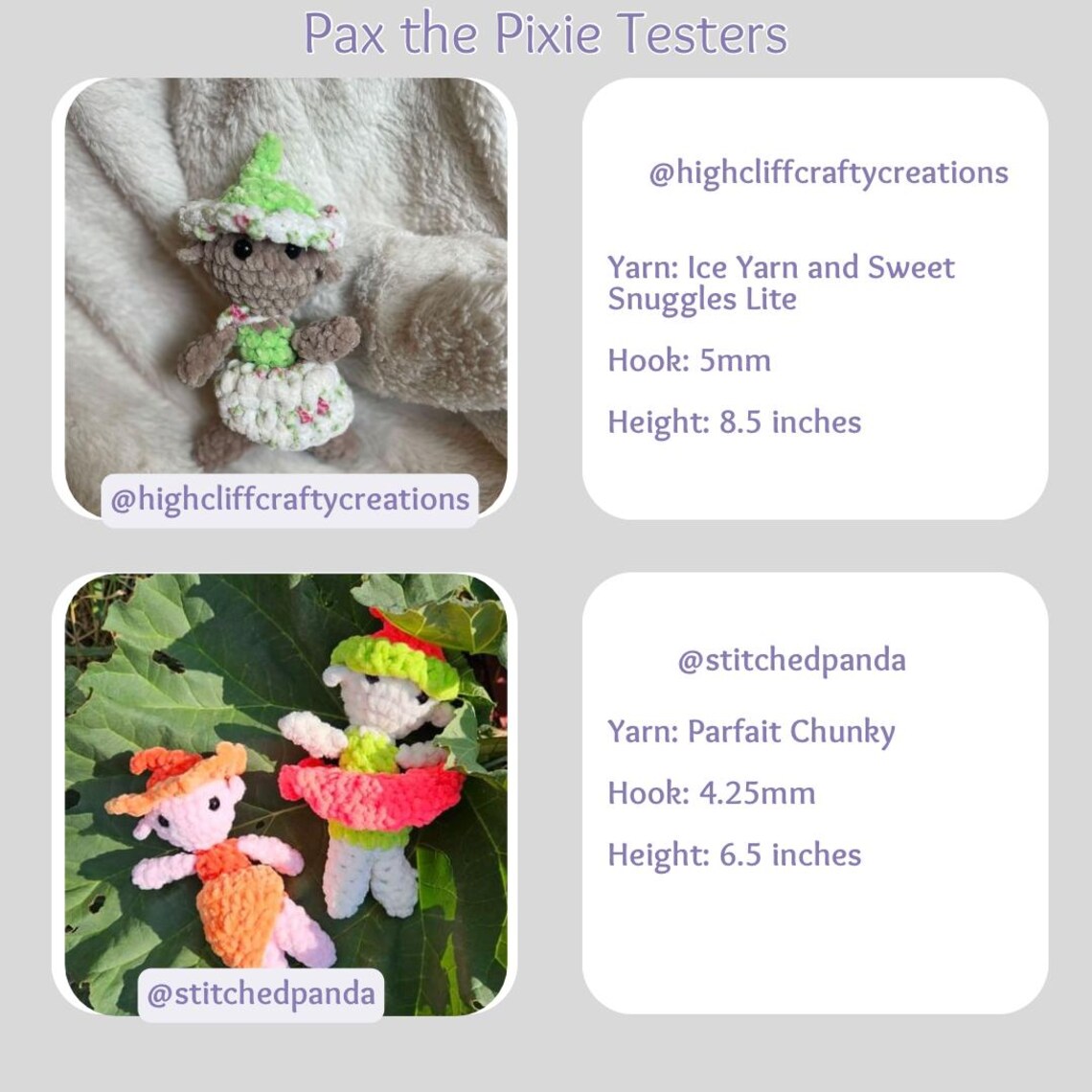 Tiny Faerie-likes Crochet Pattern | PDF Crochet Pattern| Wisp Pattern ...