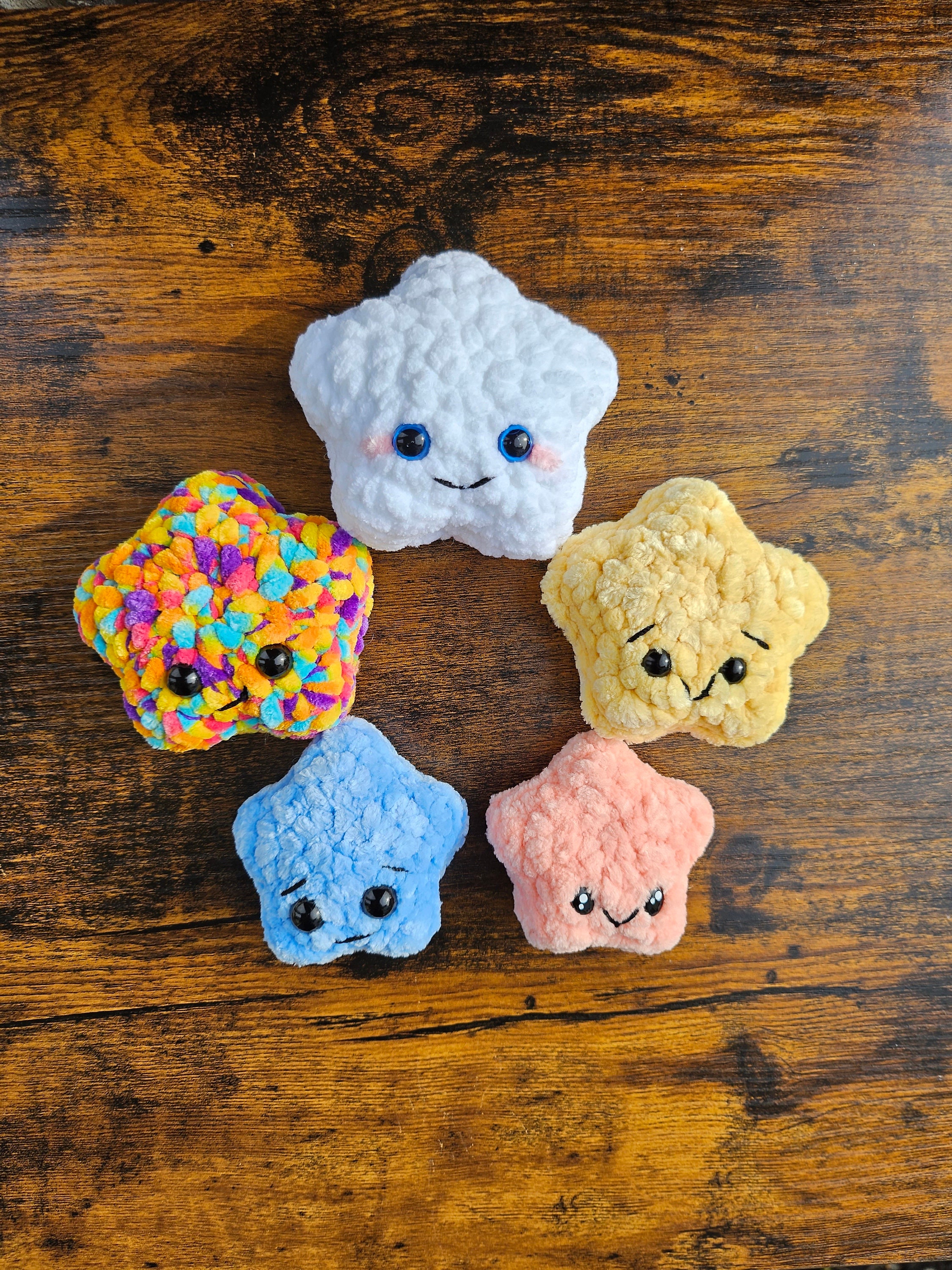 Crochet Star Plushie Star Star Stuffed Toy Crochet Plush Star Star ...