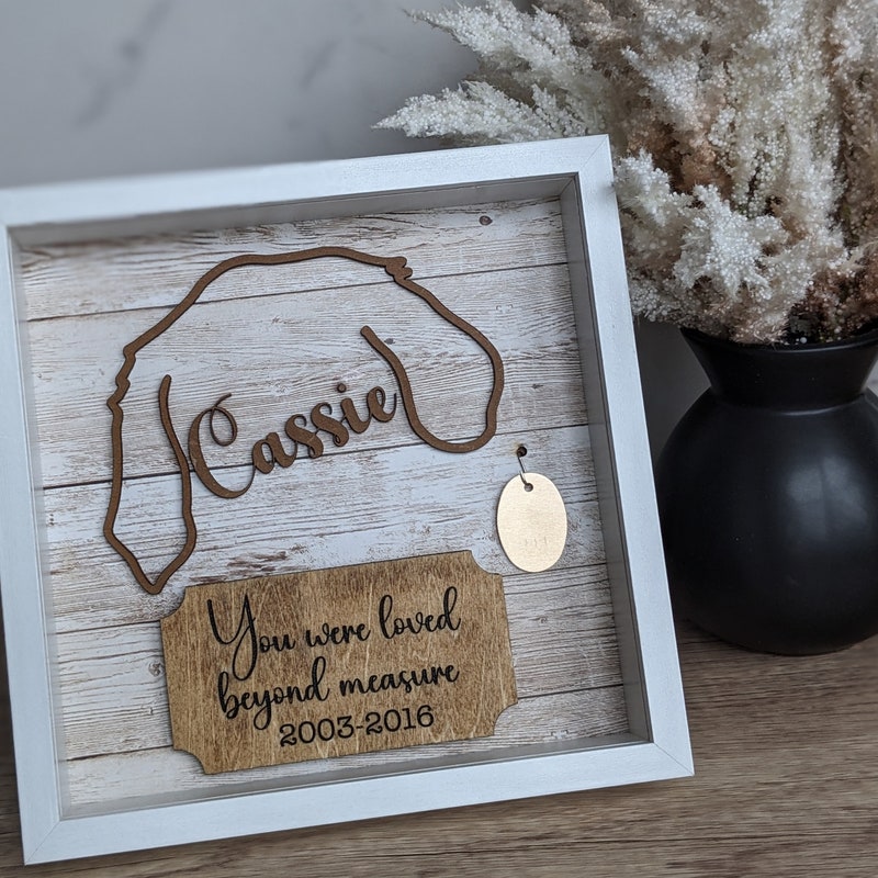 Pet Memorial Shadow Box - Etsy
